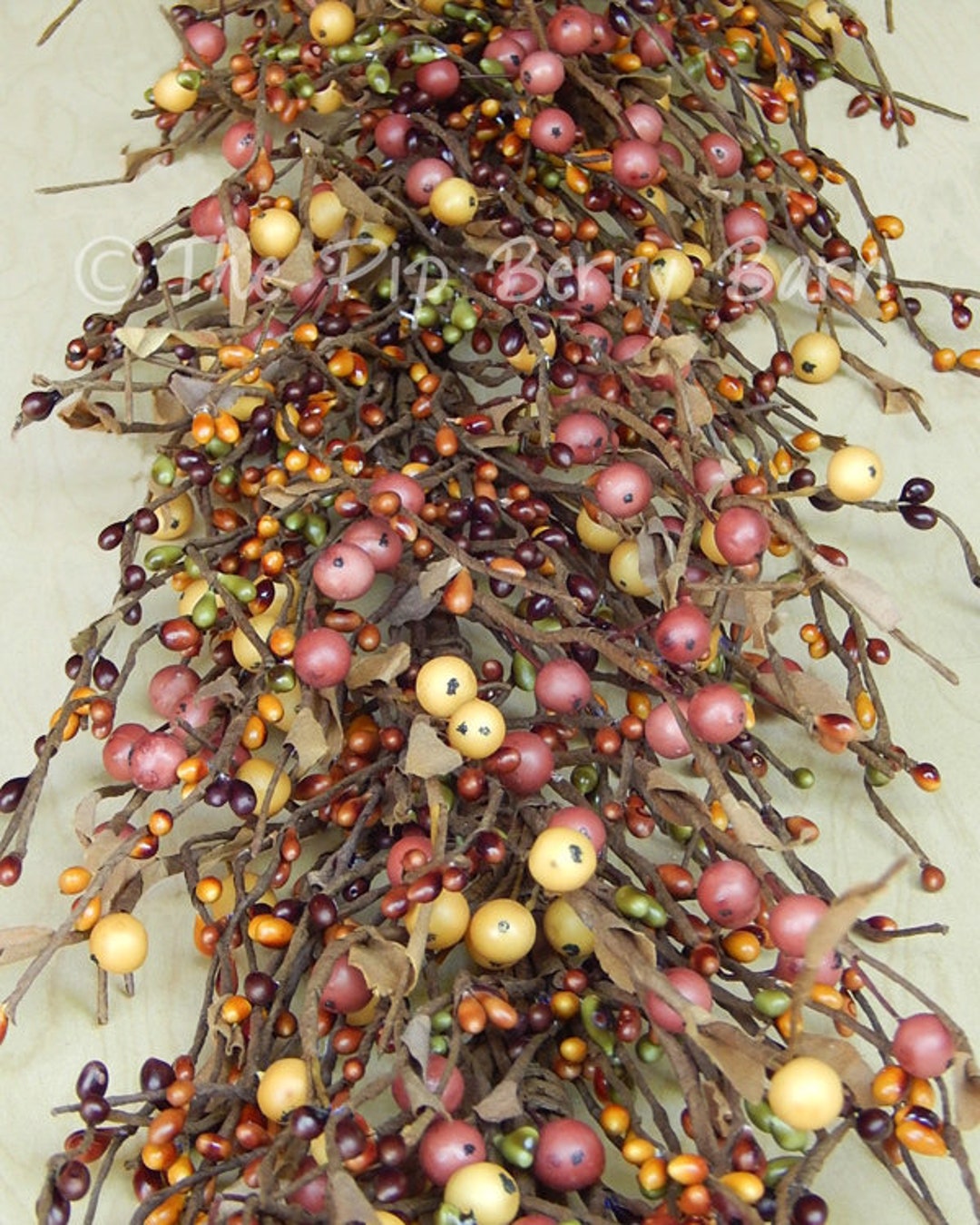Fall Berry Garland: 53" Fusion Pip Berries, Door Wreath Making - Etsy
