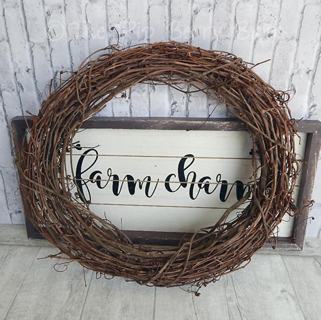 Grapevine Wreath, 16" Round Wreath Form, Round Wreath Base, Wreath ...