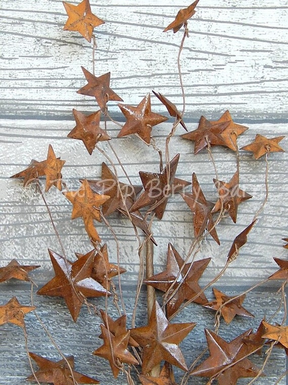 Rusty Tin Star Spray Rusty Star Pick Primitive Star Pick - Etsy