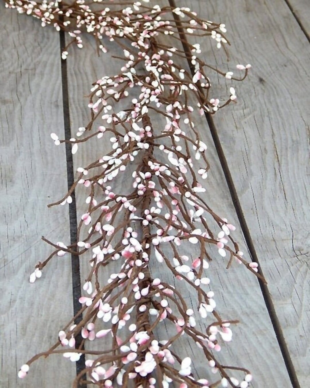 Pink & White Wispy Berry Garland: 60" Wedding Decor - Etsy