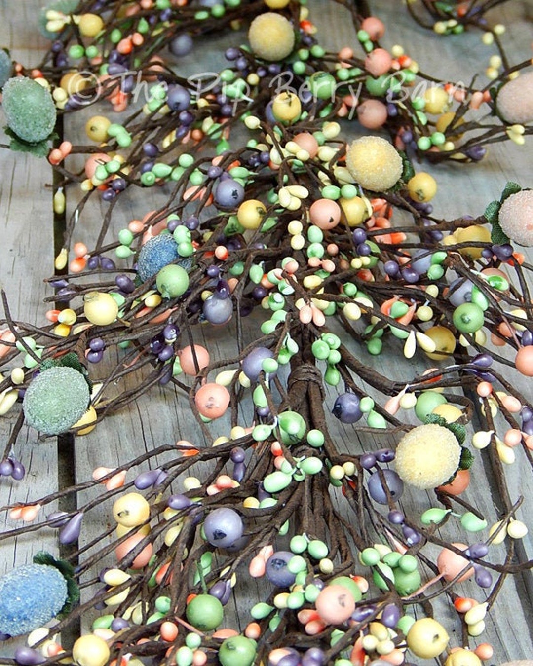 Easter Garland, Easter Egg Garland, Easter Decor, Spring Garland, Berry ...