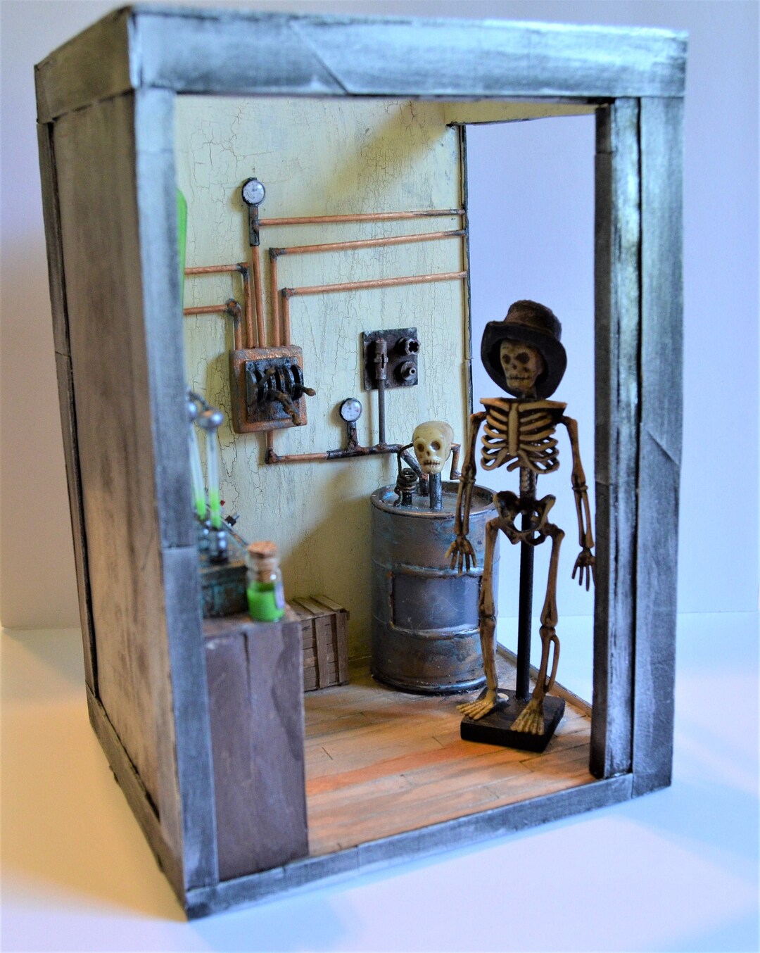 Steampunk Lab, Diorama Display Book Nook Booknook, Alchemist Lab - Etsy