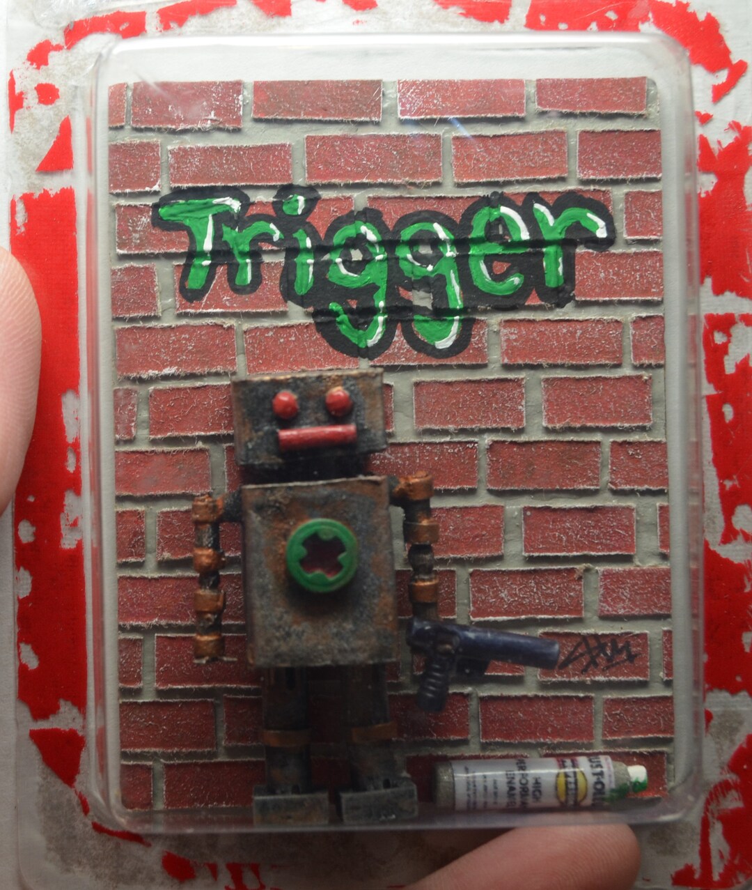 Graffiti Robot "trigger" Collectible Handmade Robot for Display Only ...