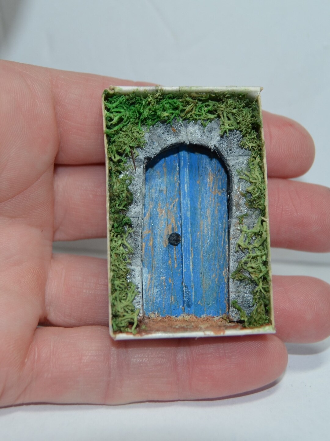 Blue Door Doors of the World Matchbox Art Diorama Recycled Art ...