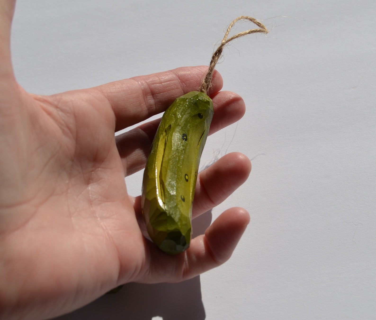 Hand Carved Wood Pickle Christmas Pickle Ornament Pickle - Etsy