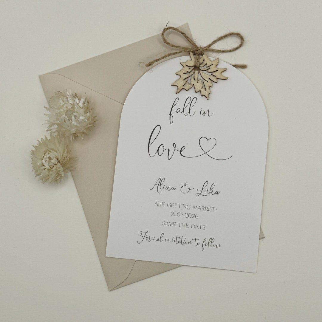 Fall Save the Date, Autumn Save the Date, Rustic Save the Date, Fall ...