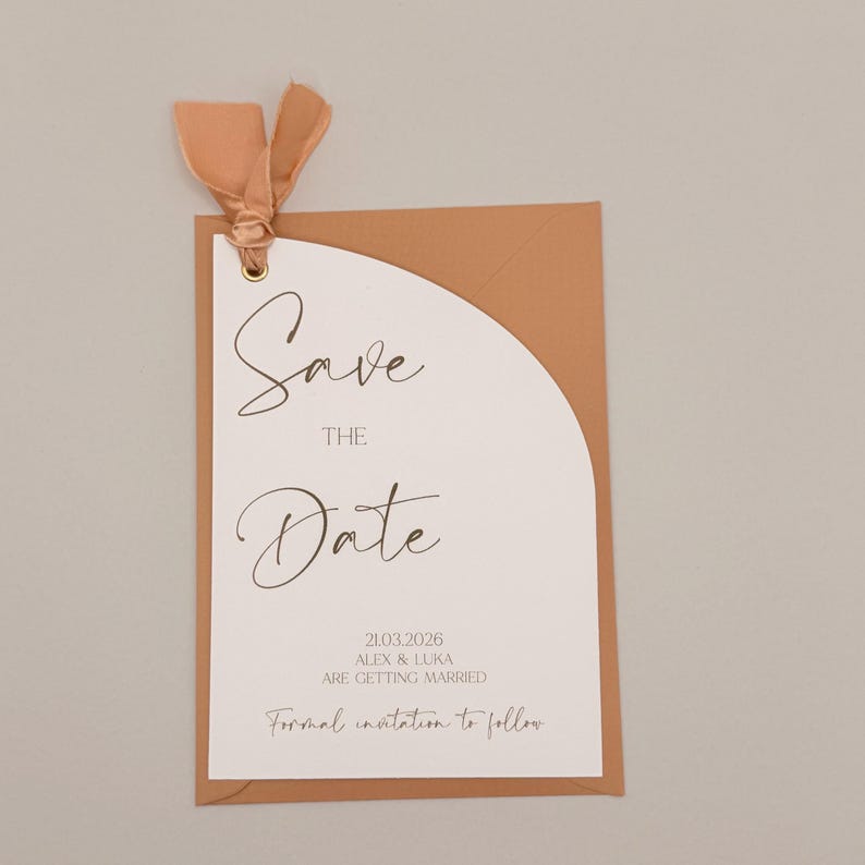 Terrecota Arch Wedding Invitation Suite With RSVP - Etsy