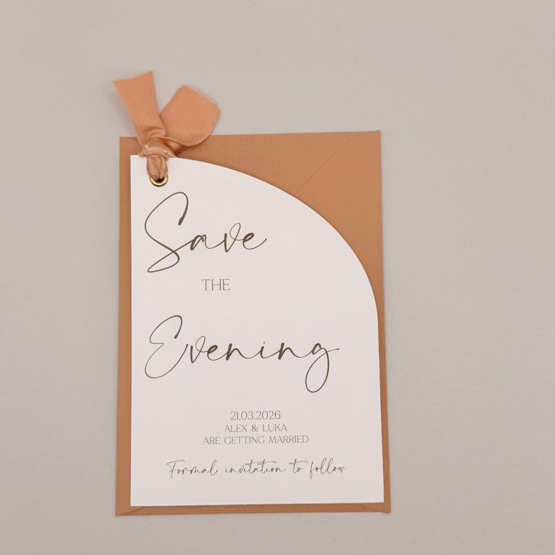 Terrecota Arch Wedding Invitation Suite With RSVP - Etsy