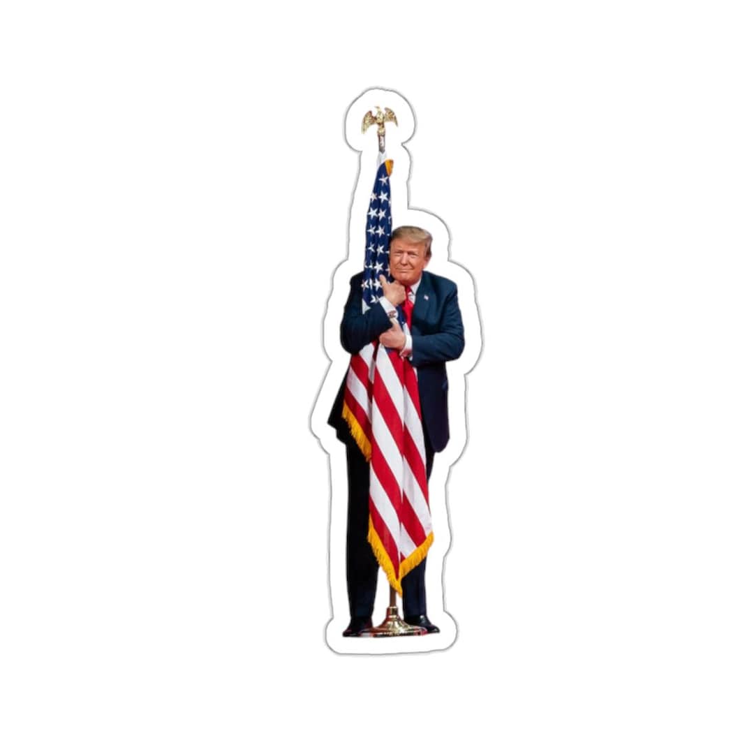 Trump Loves America Kiss-cut Stickers, Political Sticker, President ...