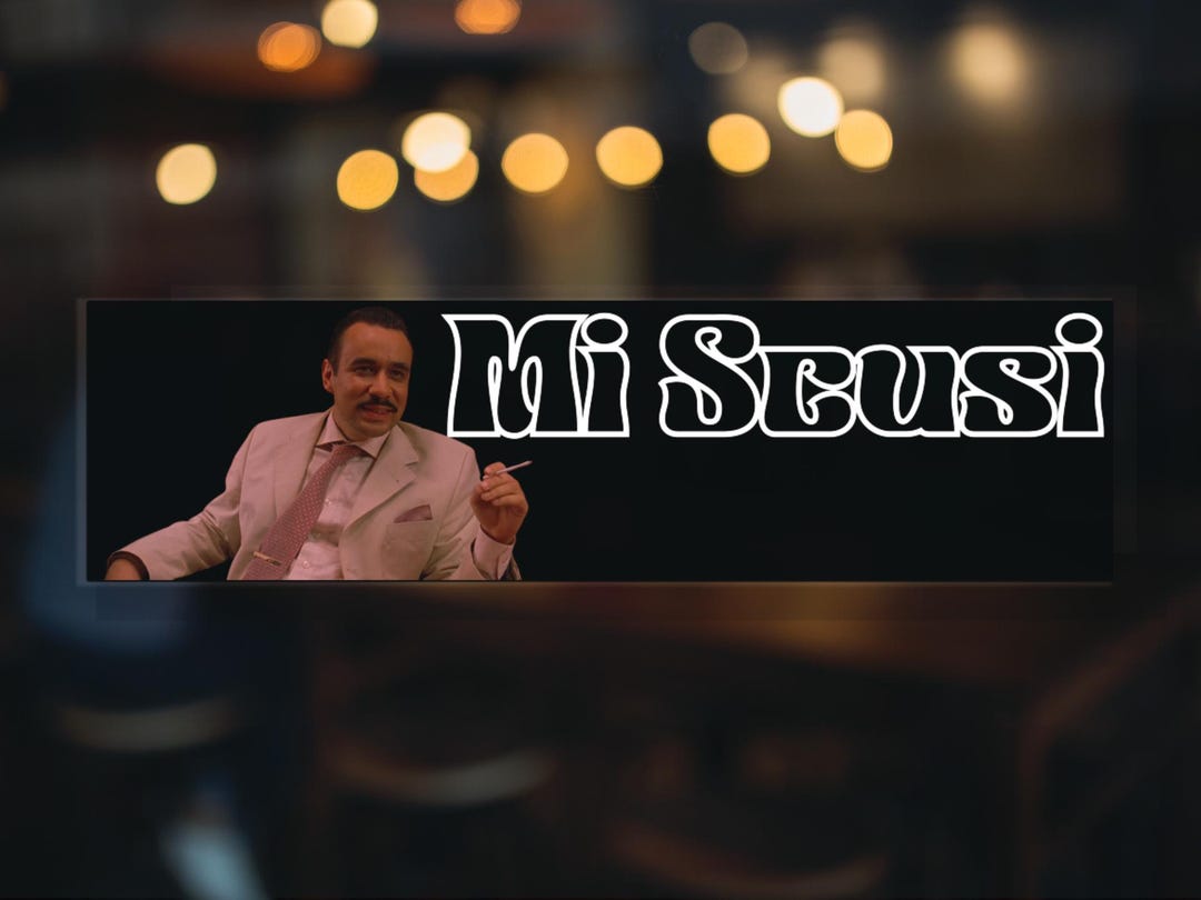 Bumper Stickers - Mi Scusi Fred Armisen Funny Long Tunnel Eurotrip ...
