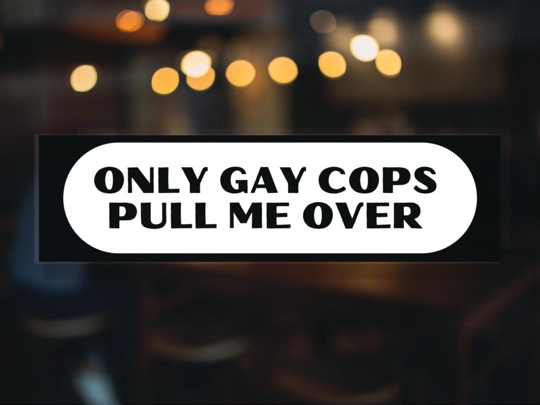 Funny Police Bumper Sticker - Back the Blue Law Enforcement Decal - Etsy