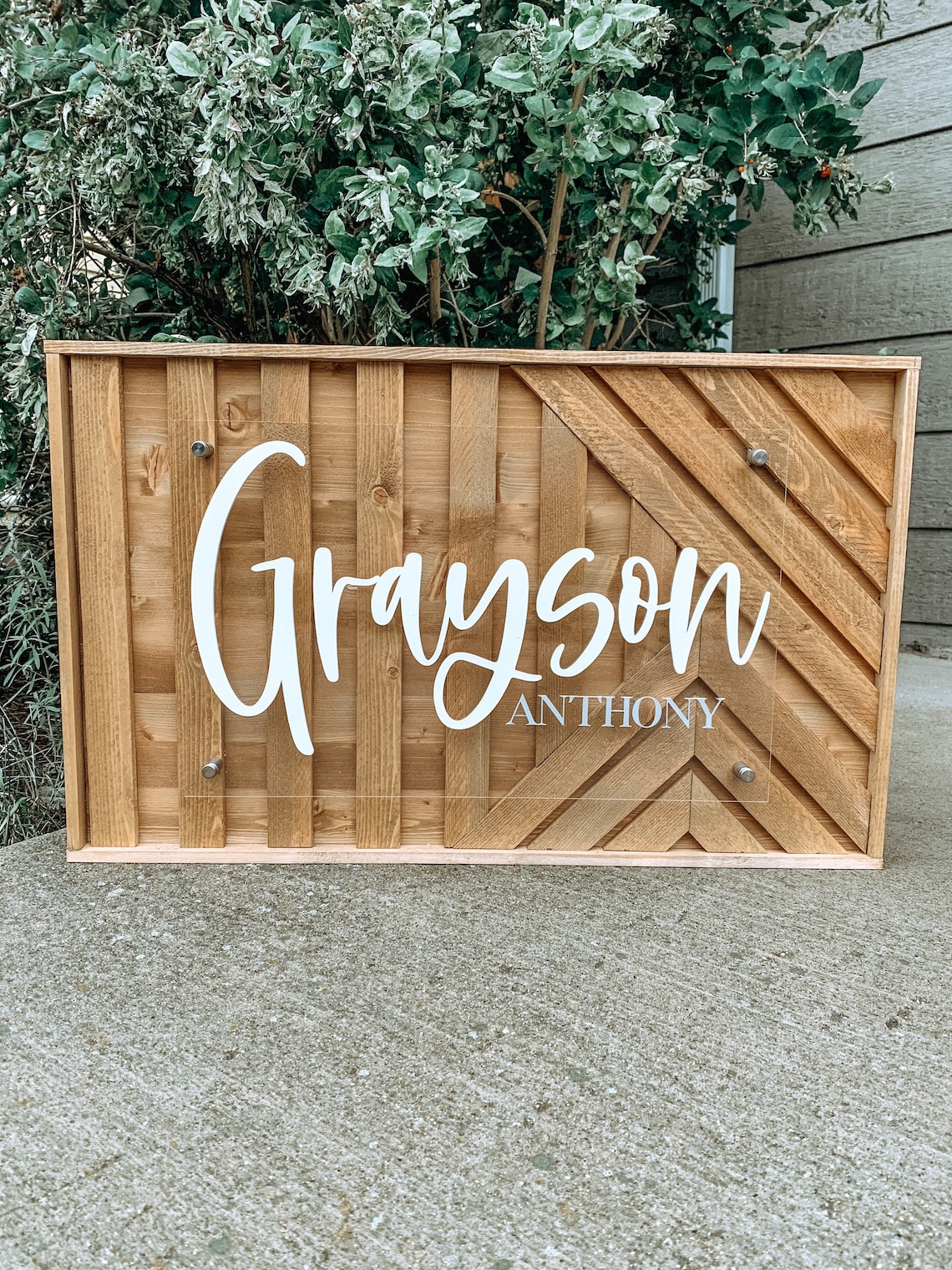 Mosaic Nursery Sign - Etsy