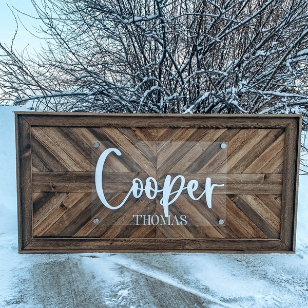 Mosaic Name Sign - Etsy