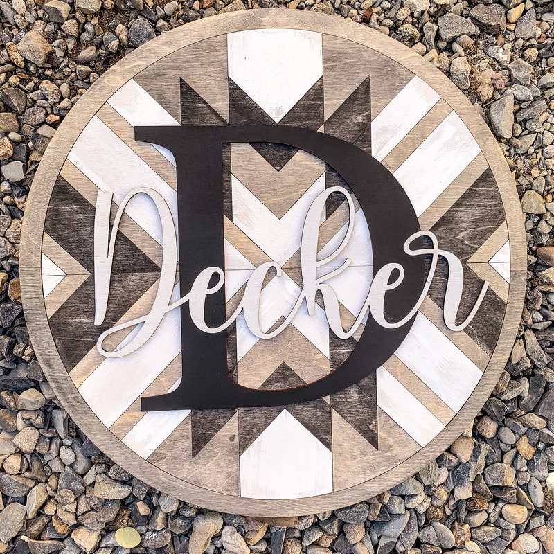 Round Barn Quilt - Etsy