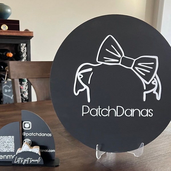 Acrylic Logo Sign Table Top - Etsy