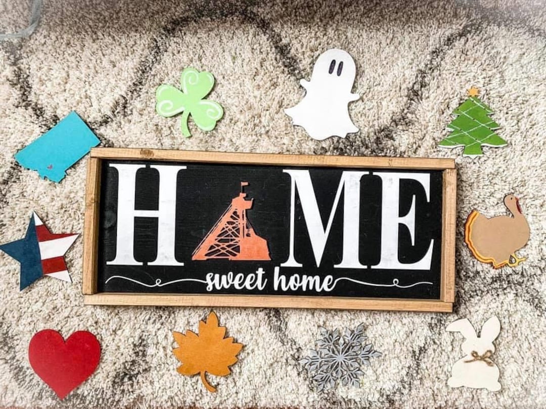 Interchangeable Home Sign - Etsy