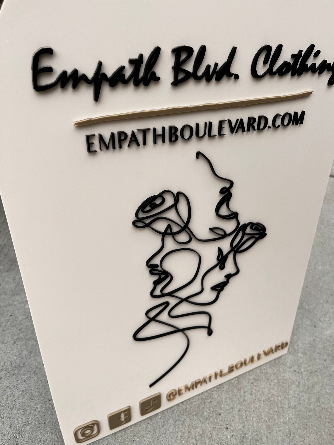 3D Acrylic Arch Business Sign - Etsy