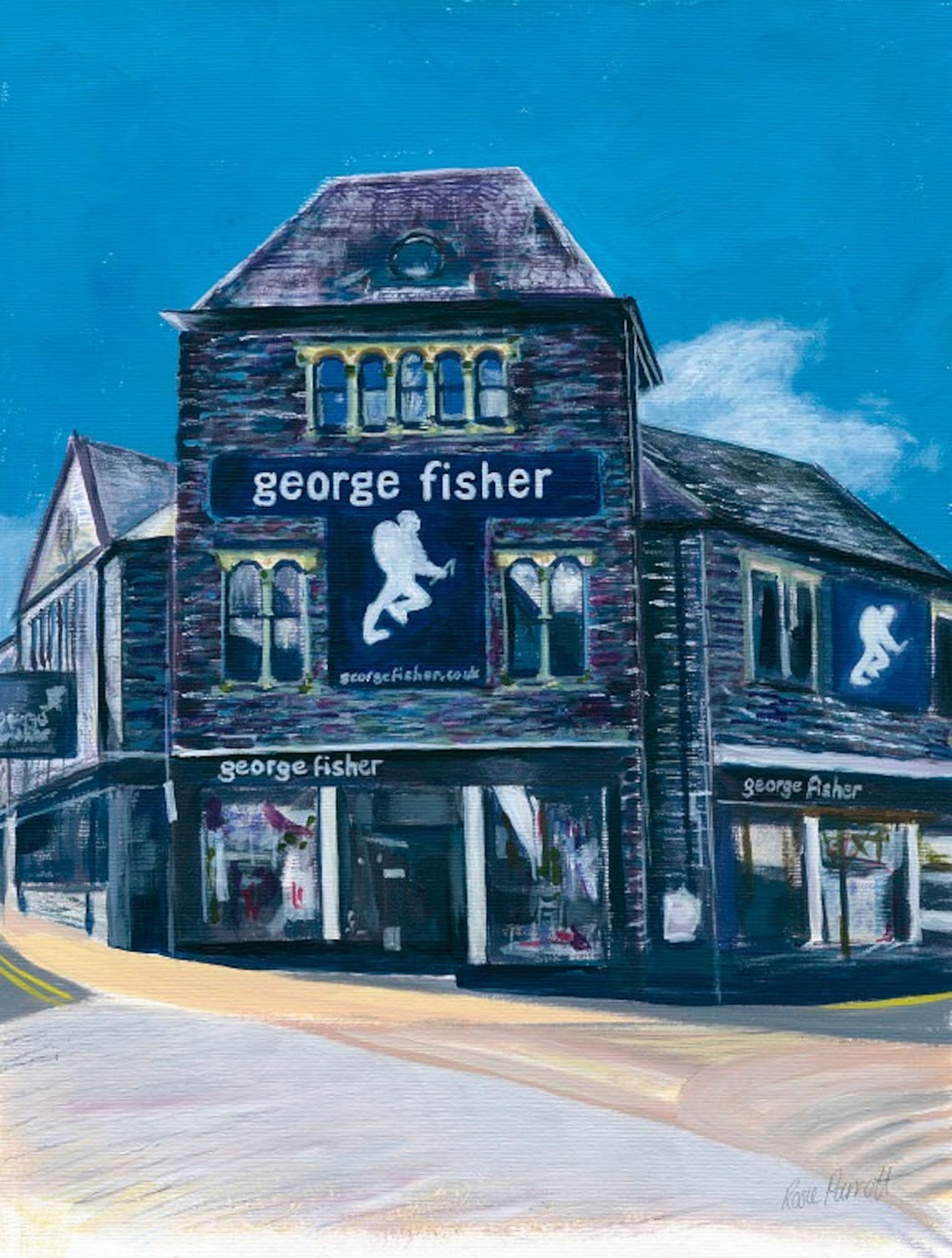 George Fisher A3 or A4 Giclee Print of Acrylic Painting on Paper A3 ...