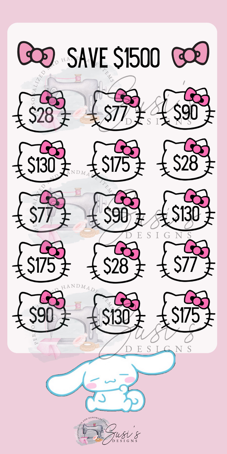 Laminate 1500 Challenge , Saving Challenge - Etsy