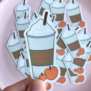 Fall Stickers PSL Stickers Pumpkin Spice Sticker Pumpkin - Etsy