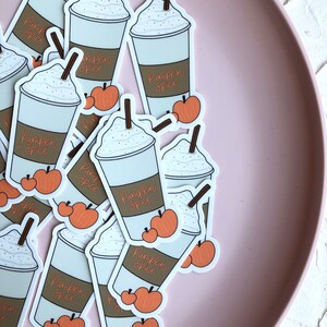 Fall Stickers PSL Stickers Pumpkin Spice Sticker Pumpkin - Etsy