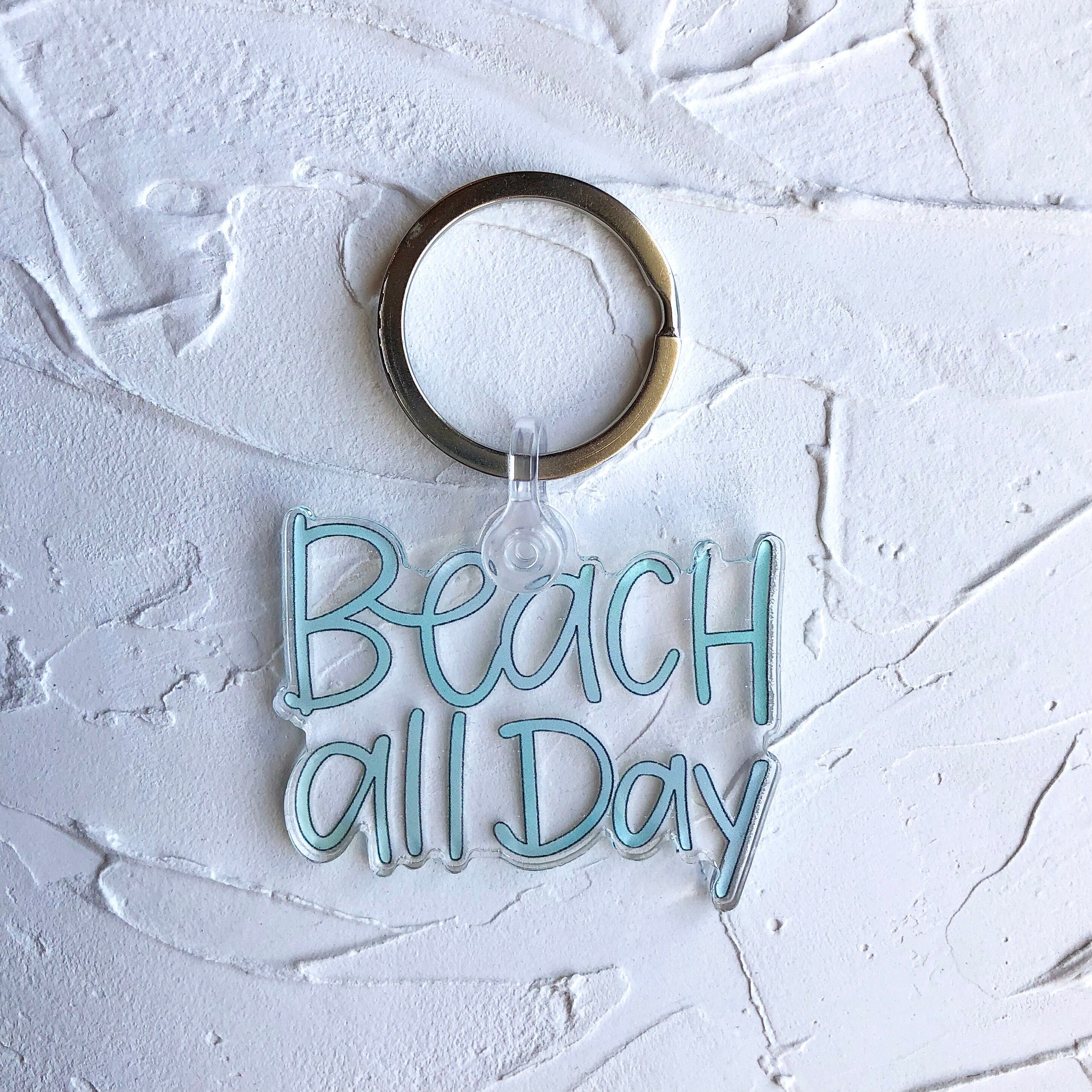 Beach Keychain Keychain for Women Acrylic Keychain Colorful - Etsy