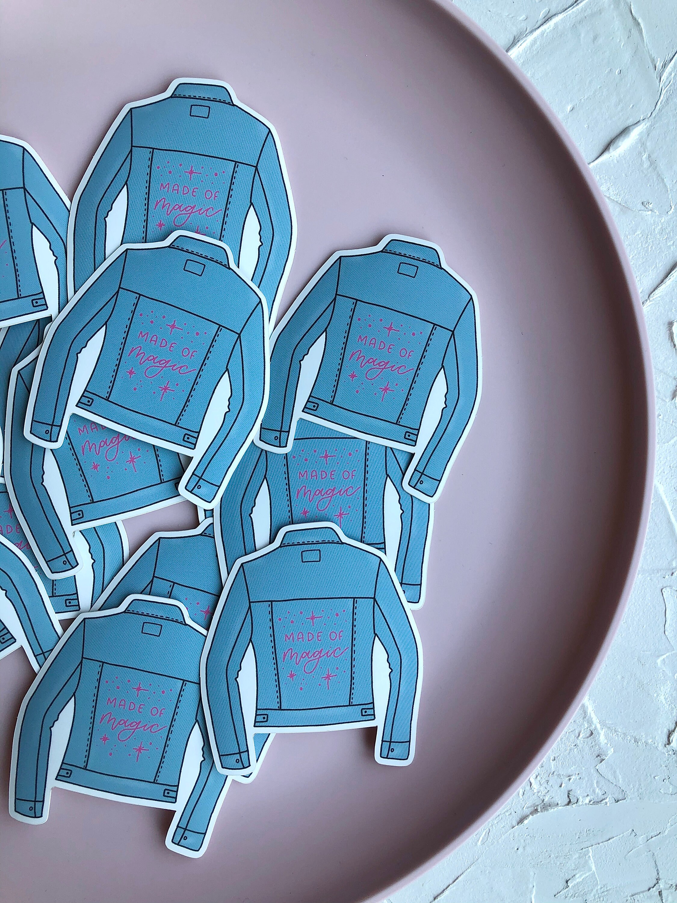 Jean Jacket Sticker Die Cut Sticker Waterproof Sticker | Etsy