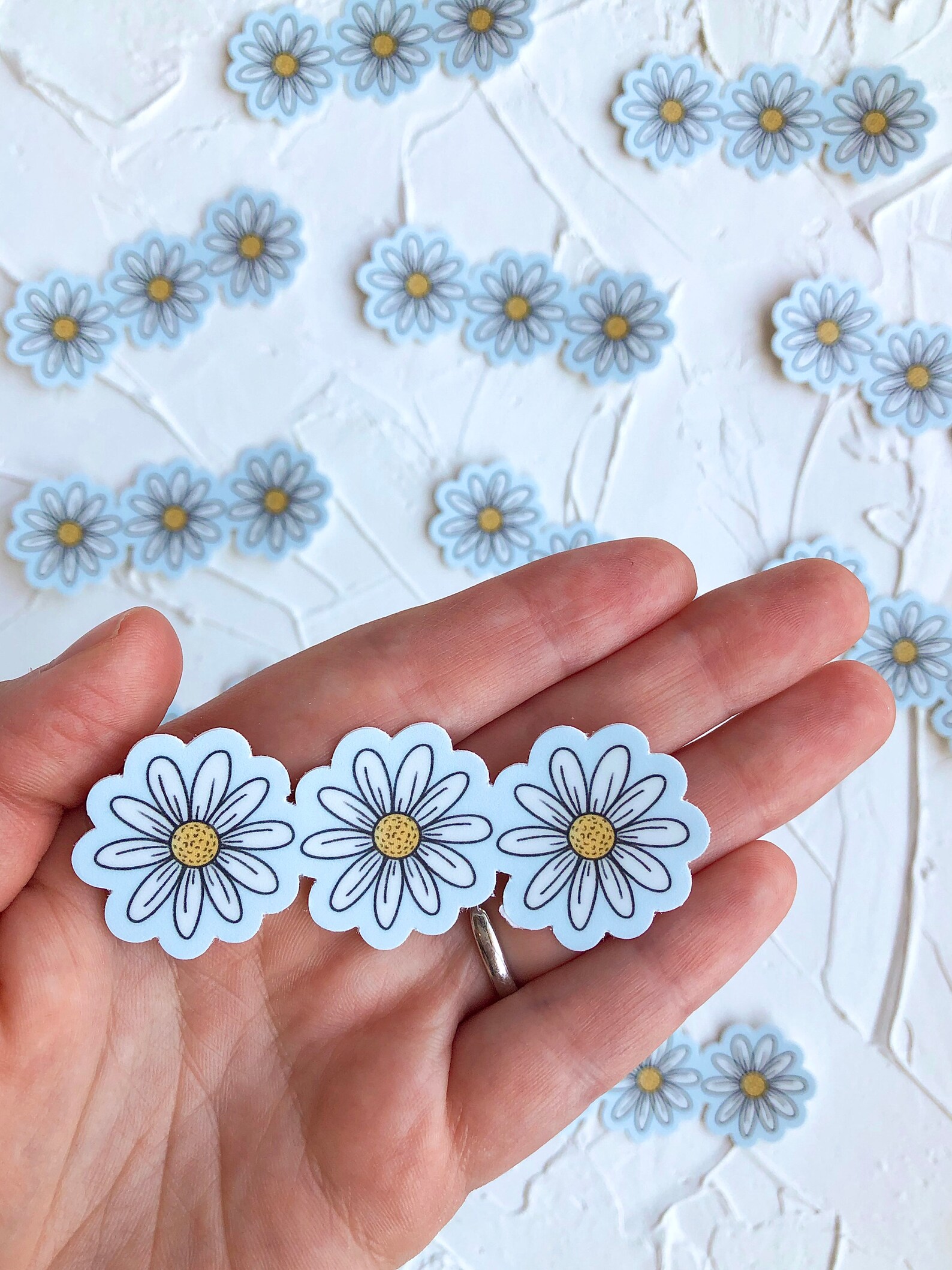 Daisy Stickers Flower Stickers Floral Stickers Vinyl | Etsy