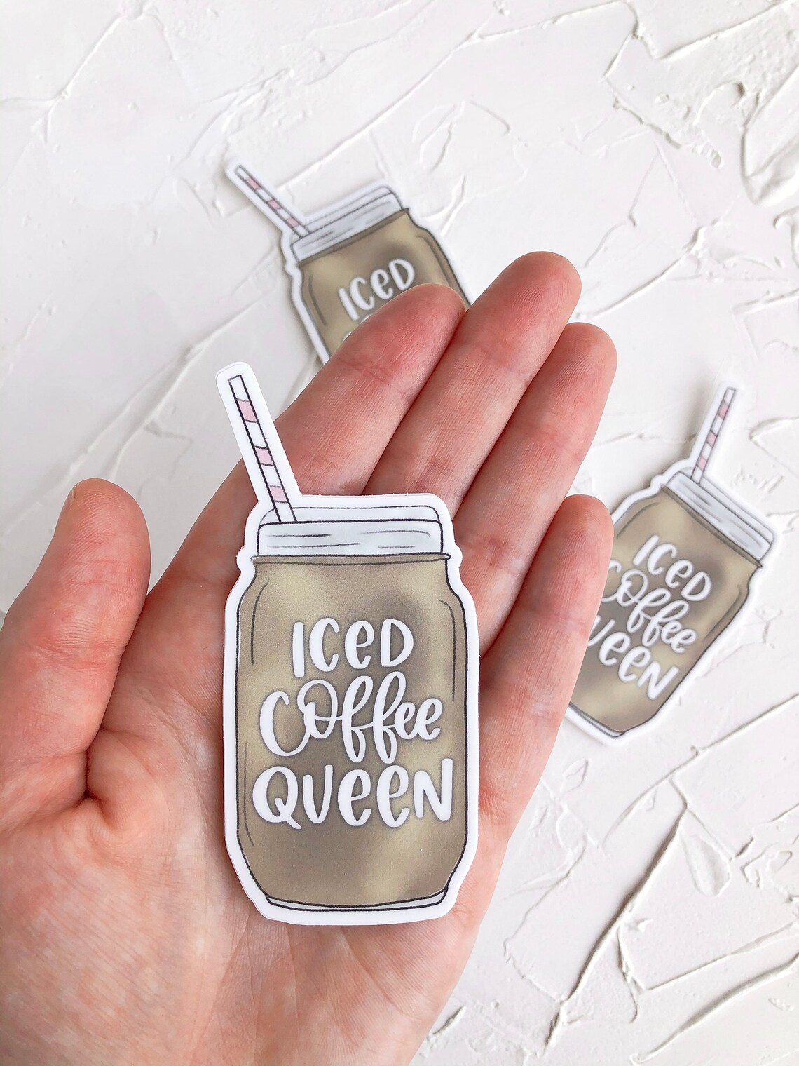 Iced Coffee Sticker Coffee Sticker Hydroflask Sticker Iced | Etsy