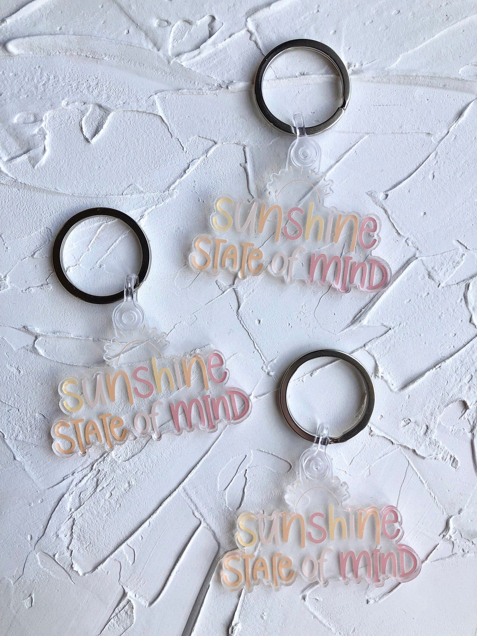 Sunshine Keychain Keychain for Women Acrylic Keychain - Etsy