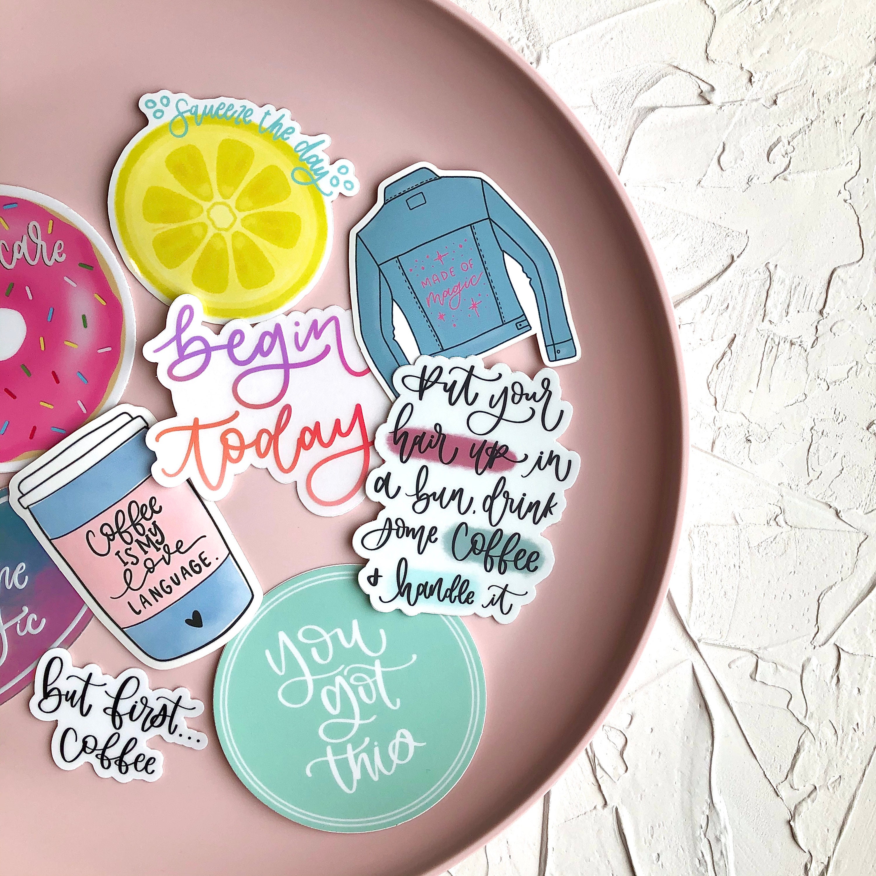 Pick 10 Sticker Pack Stickers With Quotes Die Cut Stickers - Etsy