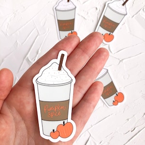 Fall Stickers PSL Stickers Pumpkin Spice Sticker Pumpkin - Etsy