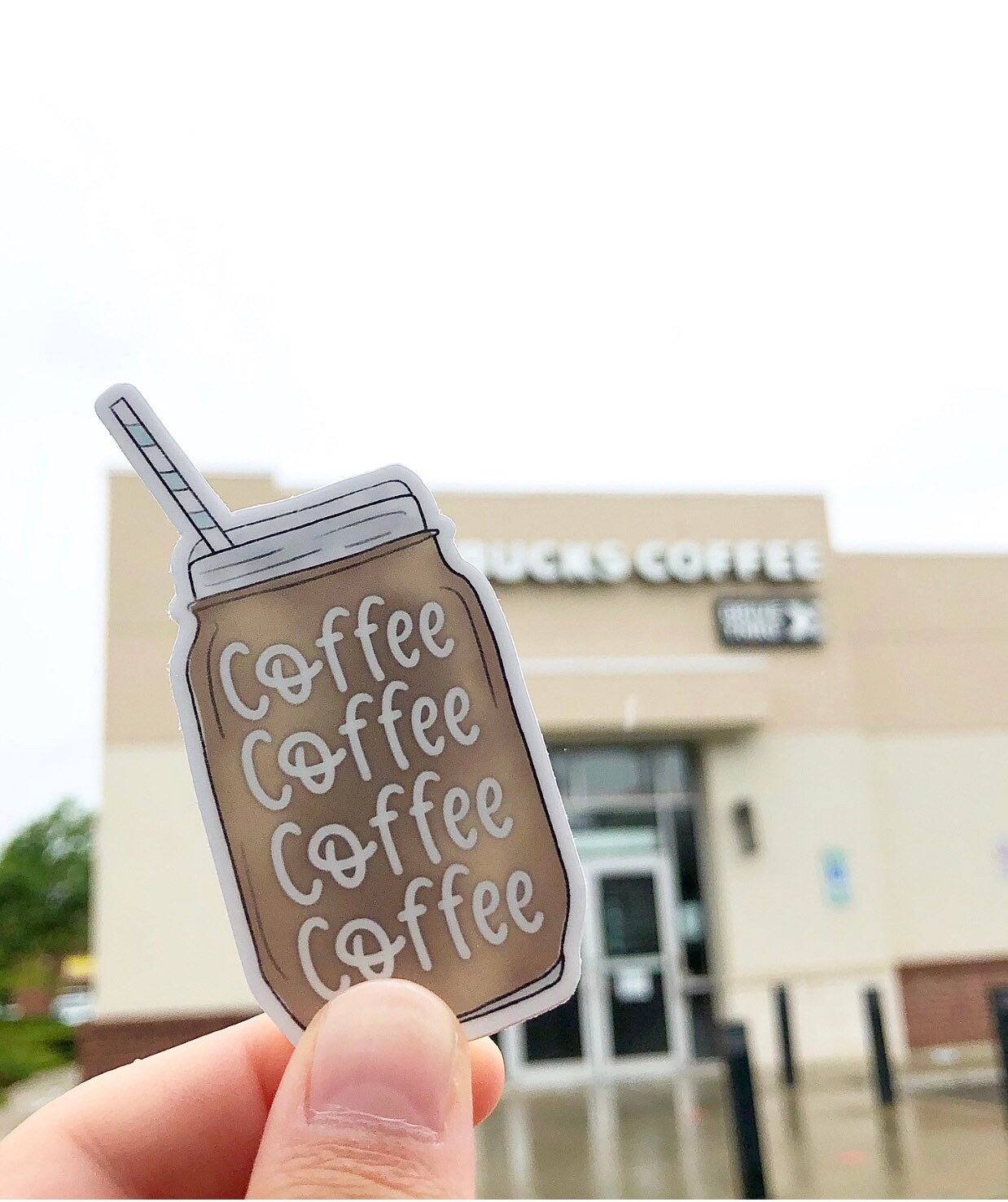 Iced Coffee Sticker Die Cut Sticker Coffee Sticker Sticker - Etsy