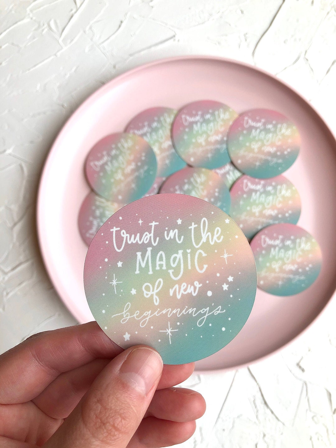 Magic Sticker Astrology Sticker Waterproof Sticker Circle - Etsy