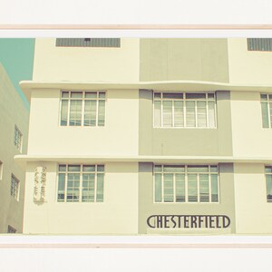 Miami Beach Photo Print, Chesterfield Hotel Miami, Art Deco Miami ...