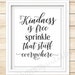 Kindness Quote Print: Floral Classroom Decor (digital Download) - Etsy