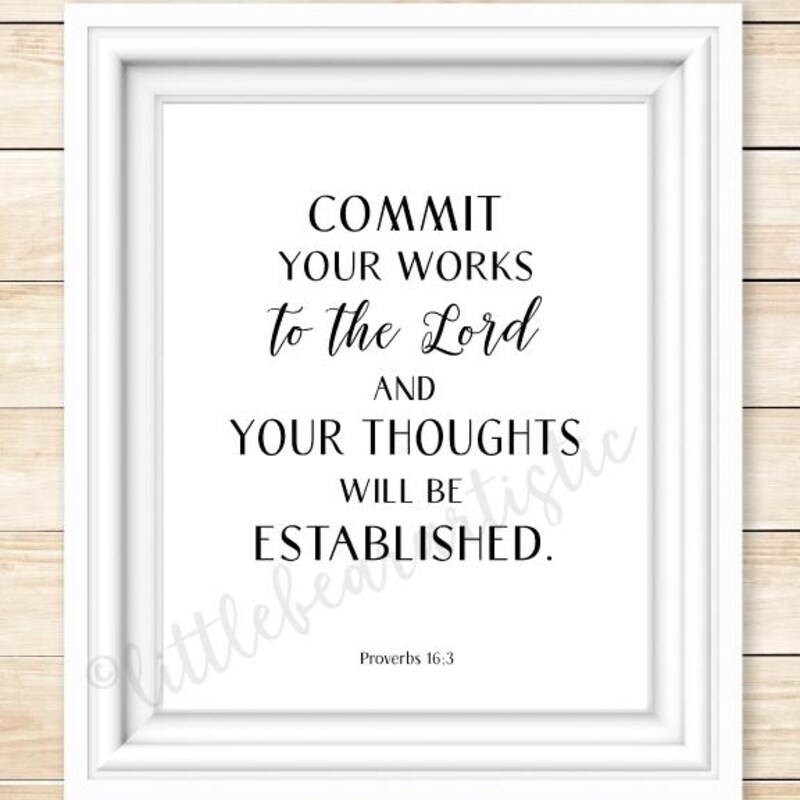 Proverbs 16 3 - Etsy