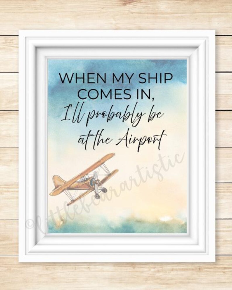 Aviation Quote Print: Gift for Pilot, Airplane Art (digital Download ...