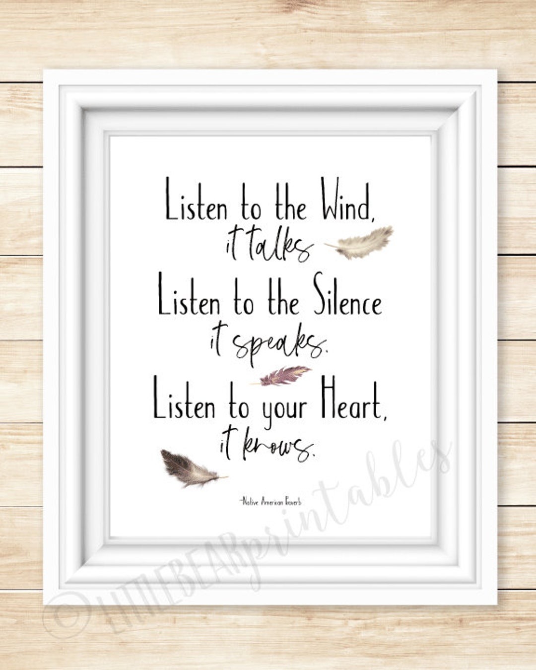 Native American Proverb, Listen to the Wind, It Talks...listen to Your ...