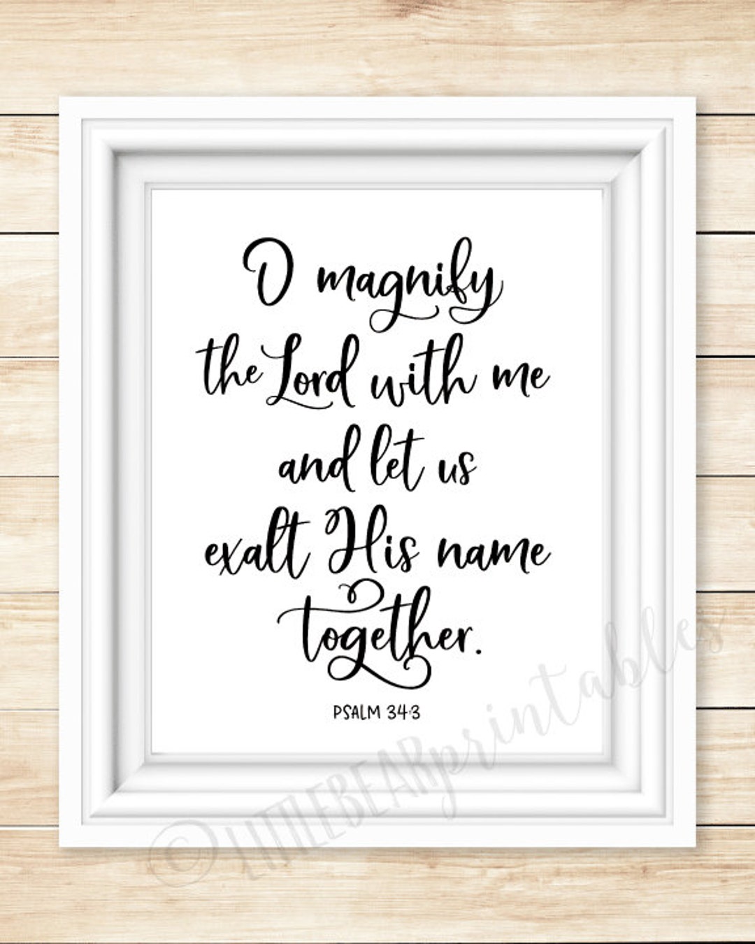 O Magnify the Lord With Me and Let Us Exalt His Name Together ...
