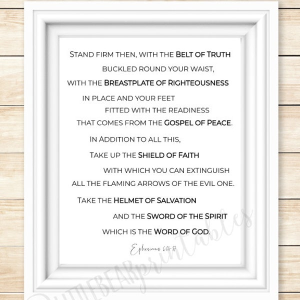 Belt of Truth Printable - Etsy
