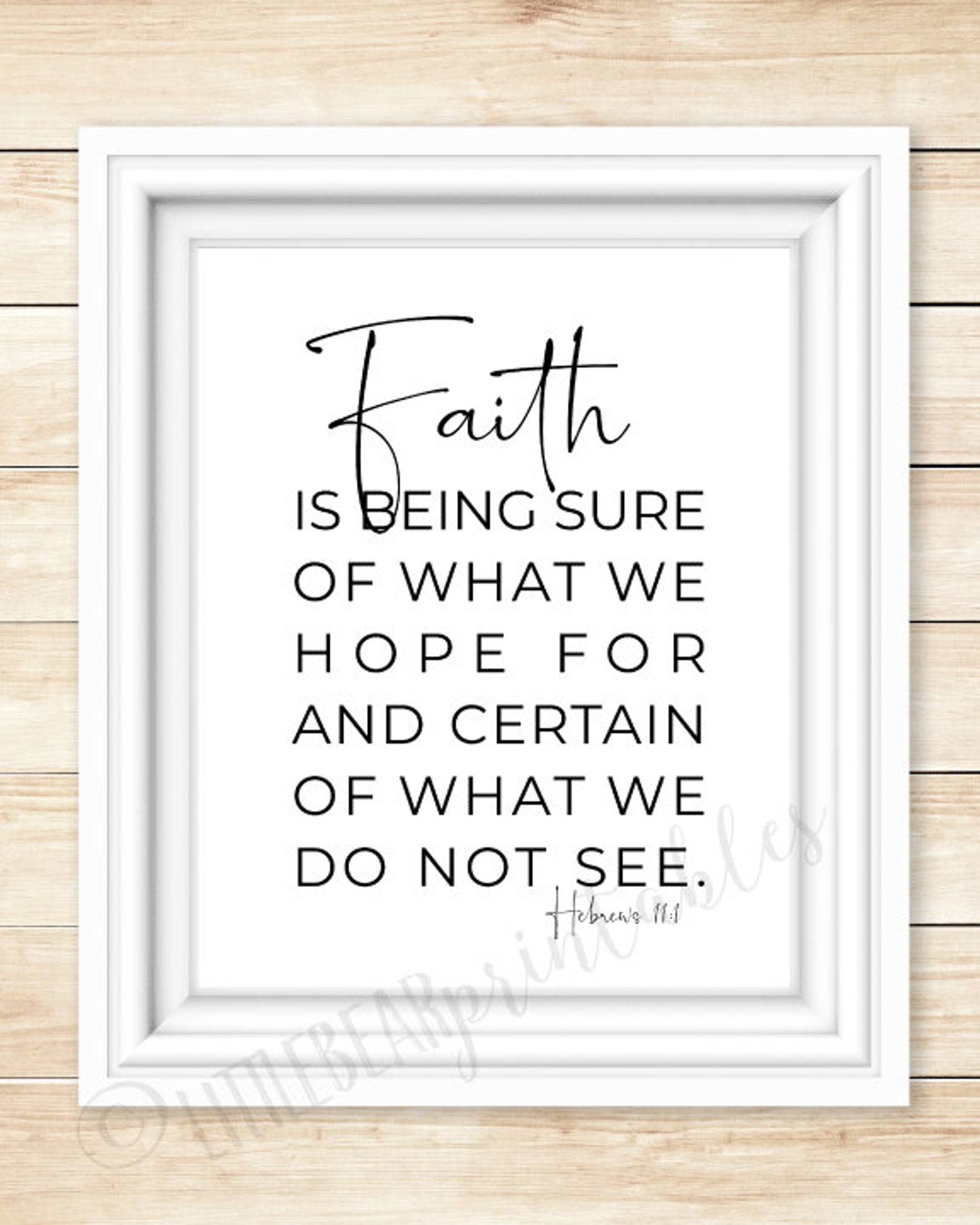 Faith is Being Sure of What We Hope for and Certain of What We Do Not ...
