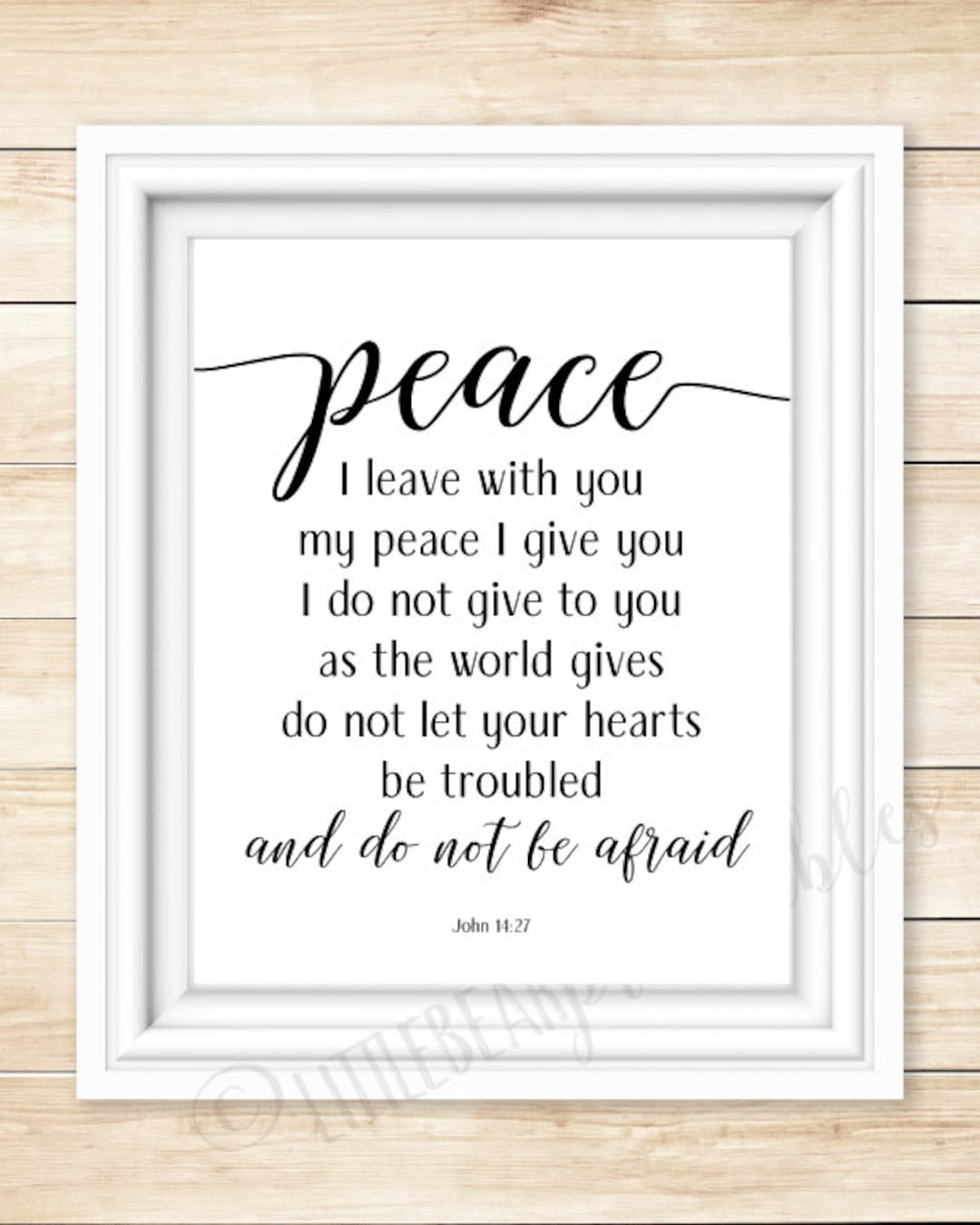 Peace I Leave With You My Peace I Give You, Gift for Friend ...