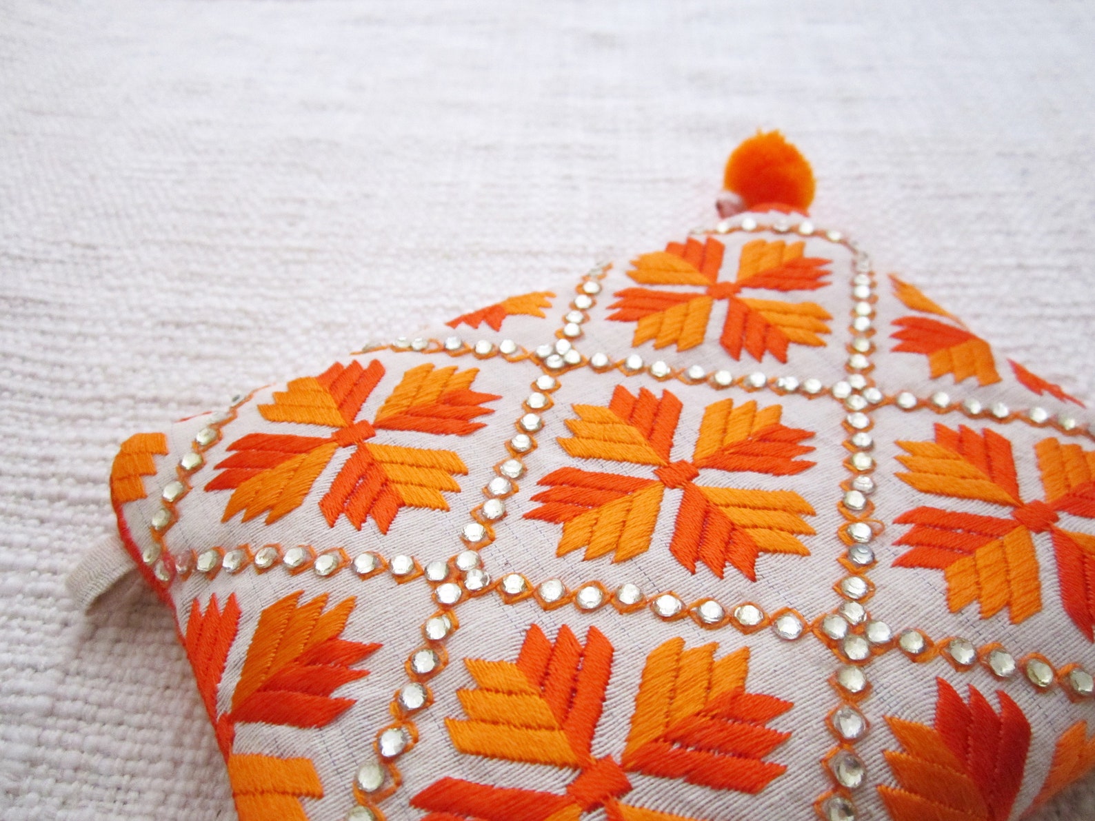 Hand Crafted Embroidered Coin Pouch - Etsy