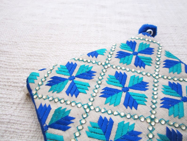 Hand Crafted Embroidered Coin Pouch - Etsy