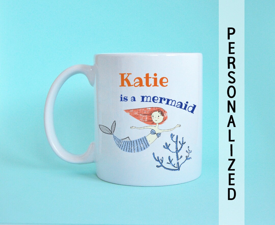 Personalized Mermaid Mug, 11oz Ceramic Mug With Custom Name ...