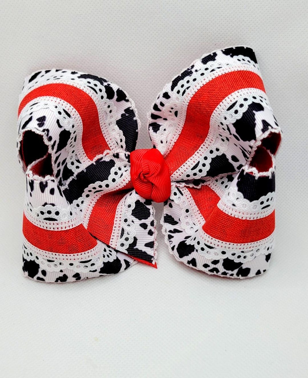 Cow Bow...chic Filet Bow...eat More Chicken Bow...lace Cow Bow....cow ...