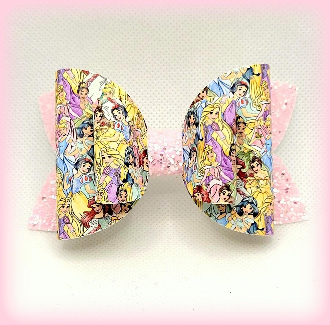 Princess Bow....belle Bow...cinderella Bow...snow White Bow...jasmine ...