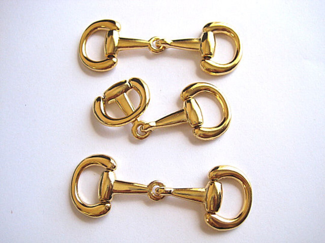 3 X-large Gold Plated High Quality Snaffle Bit--make Fabulous ...