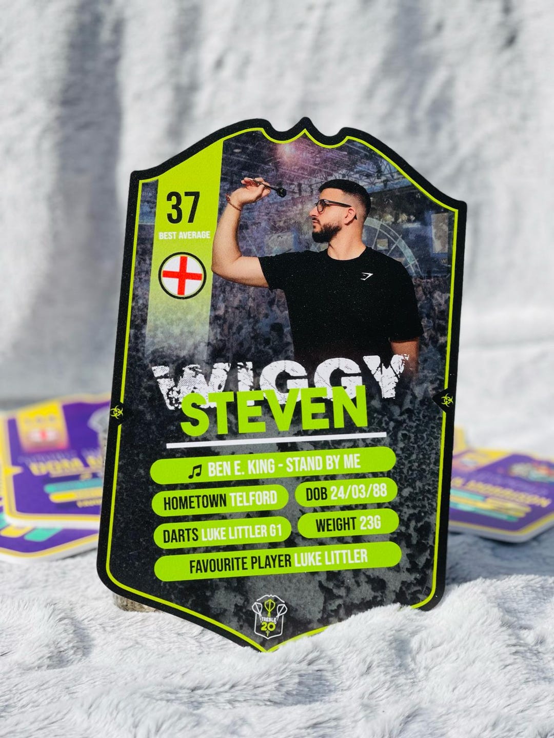Personalised Darts Card | Custom Darts Player Gift | Dart Team Card ...